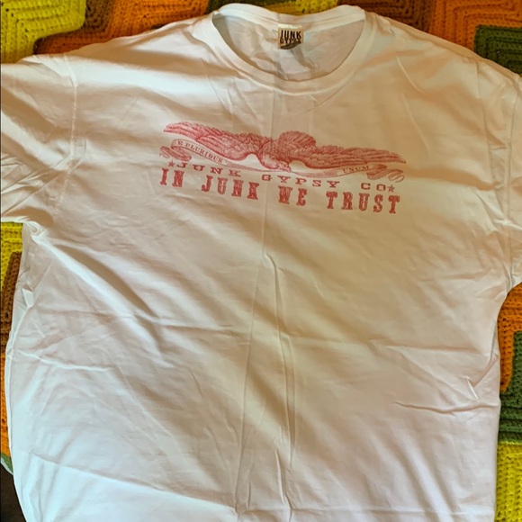 Junk Gypsy | Tops | Unisex Junk Gypsy White Tshirt Size Xl | Poshmark
